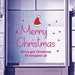 Merry Christmas Shop Window Stickers Festive Xmas Santa Sign - Etsy