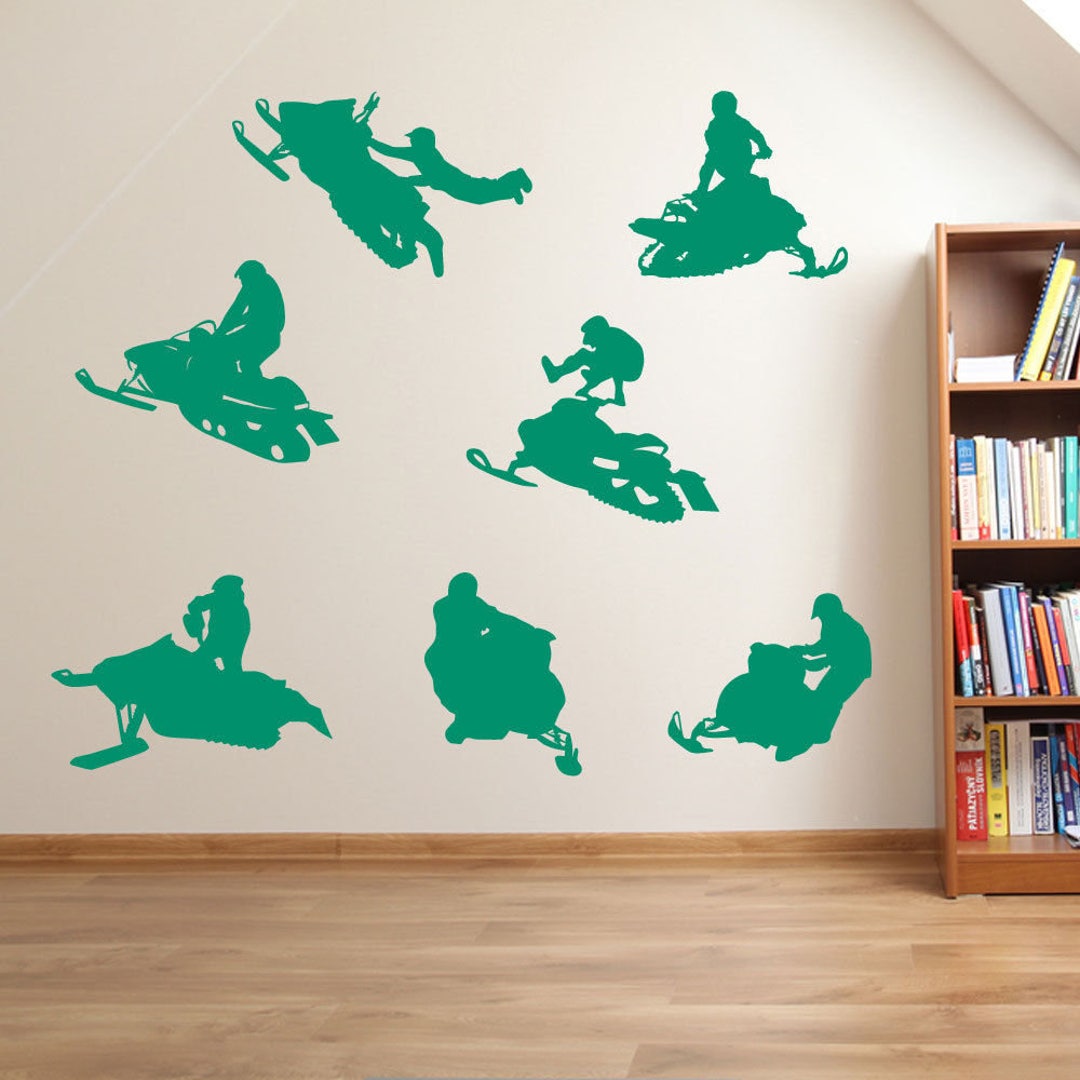 Skadoo Snowmobile Wall Stickers A60 - Etsy