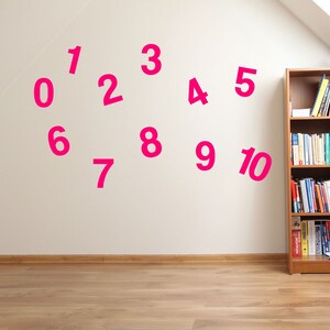 1 to 10 Numbers Wall Stickers Kids Nursery Play Room Home Art ...