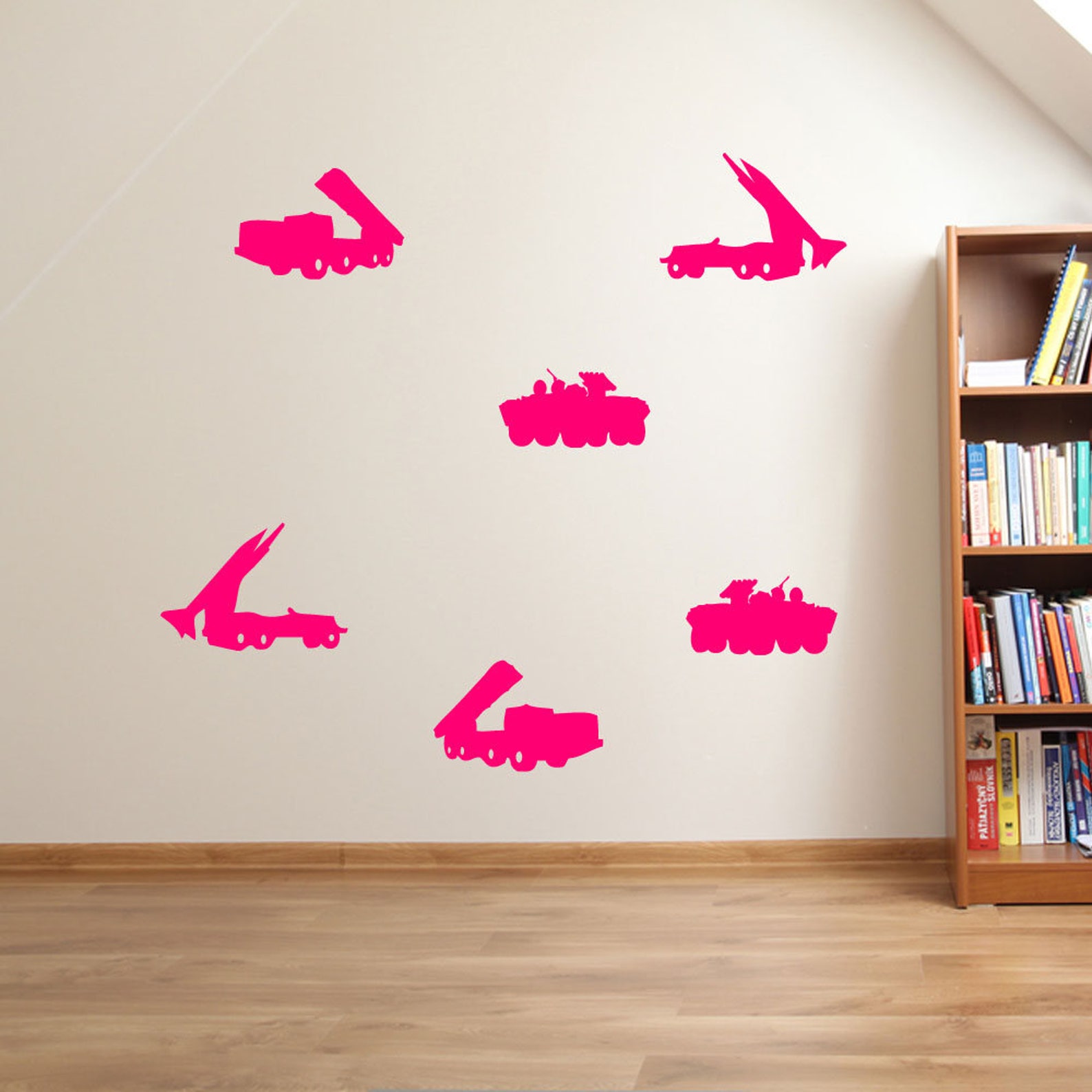Army Rocket Launcher Tank Wall Window Stickers Decals Kids Fun Vinyl ...