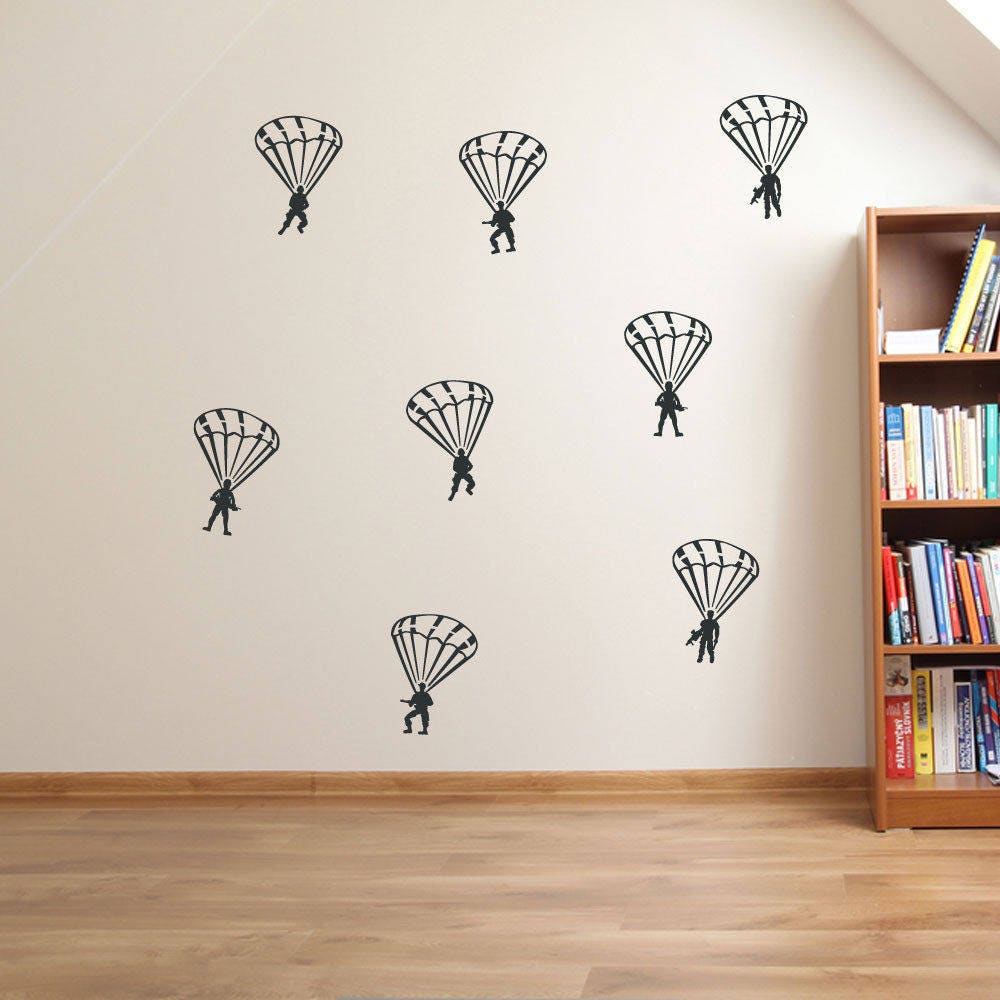 Military SAS Paratrooper Wall Stickers A47 | Etsy