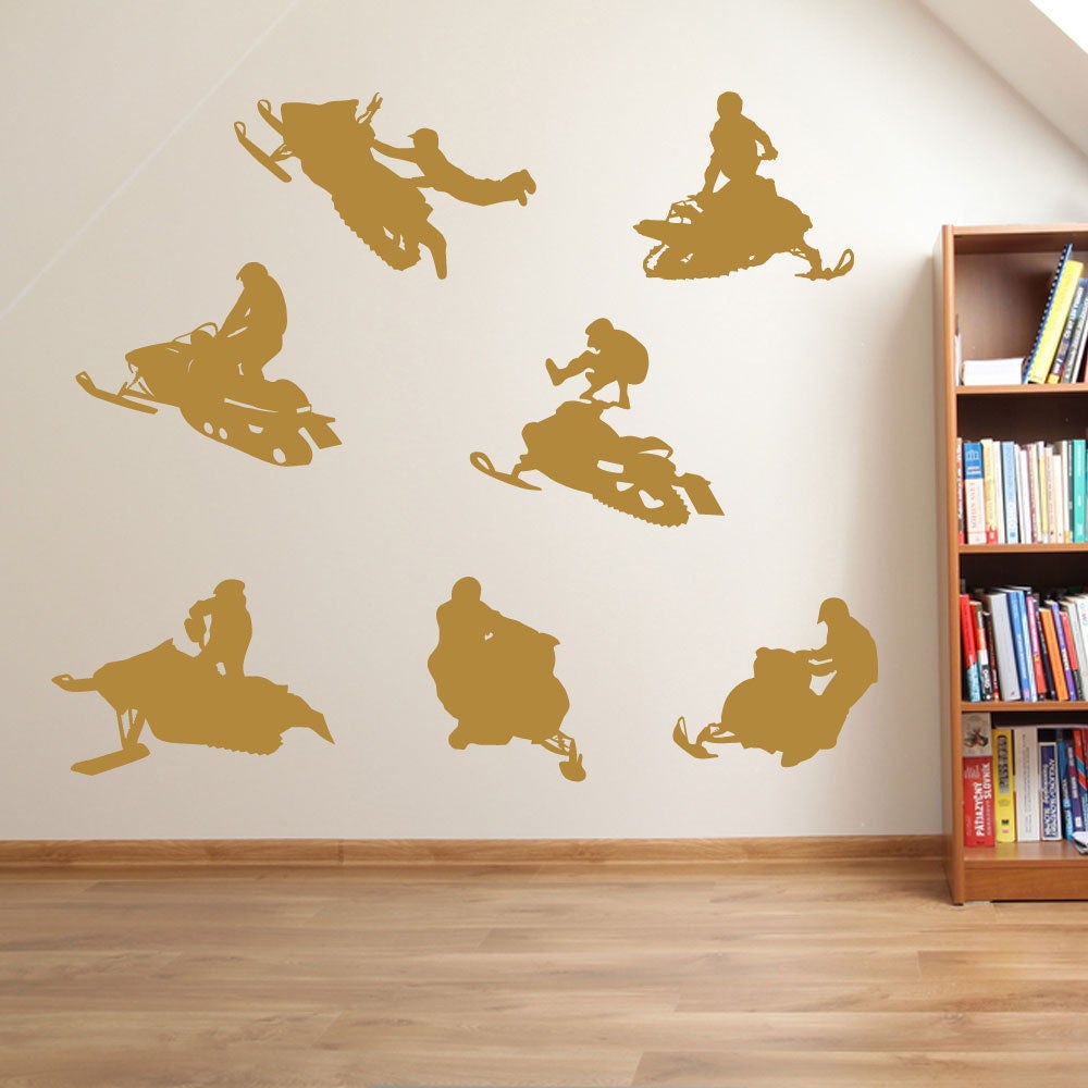 Skadoo Snowmobile Wall Stickers A60 - Etsy