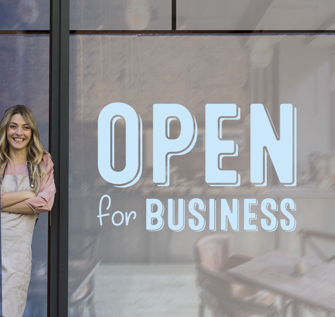 Shop Window Display Store Retail Vinyl Decal Stickers Graphics Sign ...