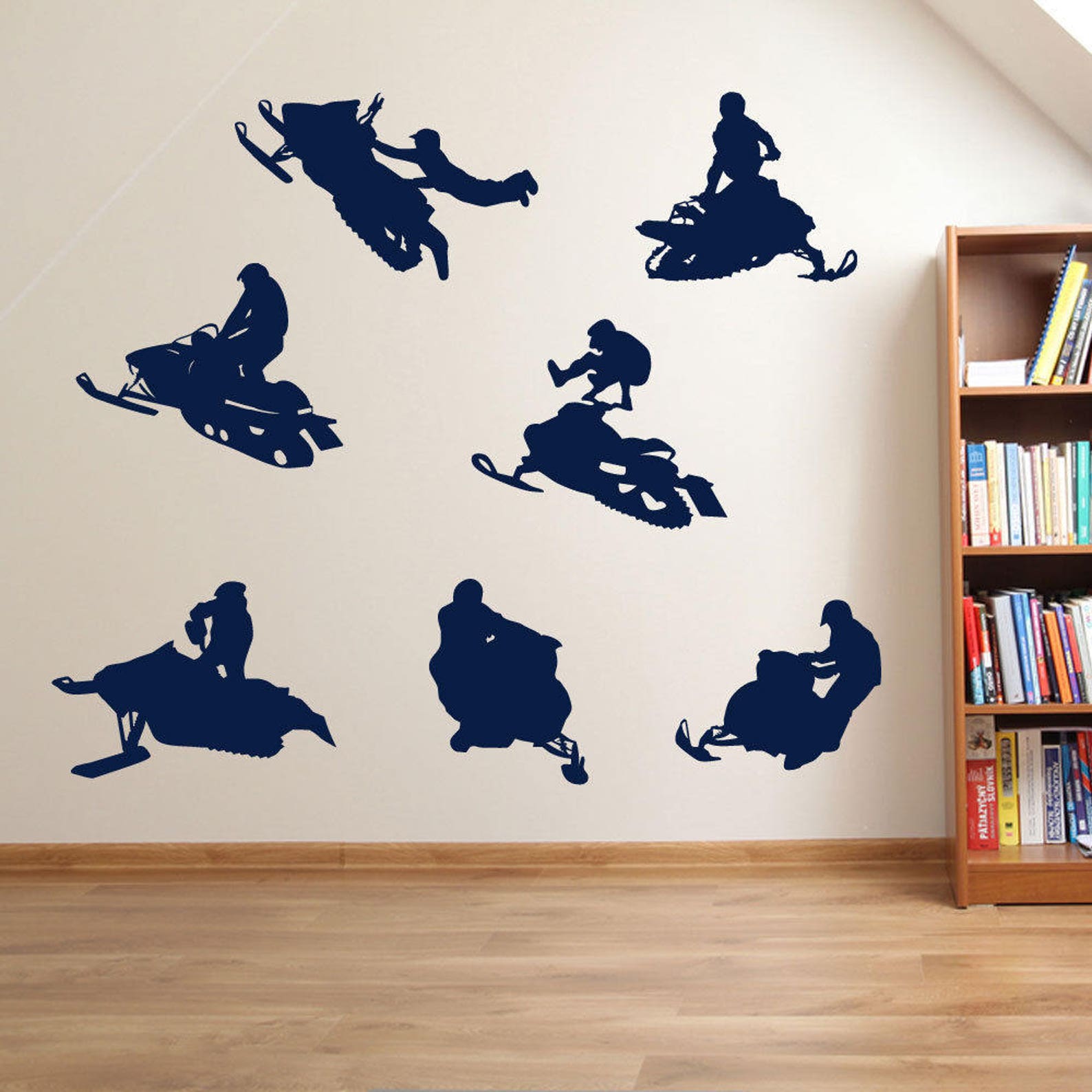 Skadoo Snowmobile Wall Stickers A60 - Etsy