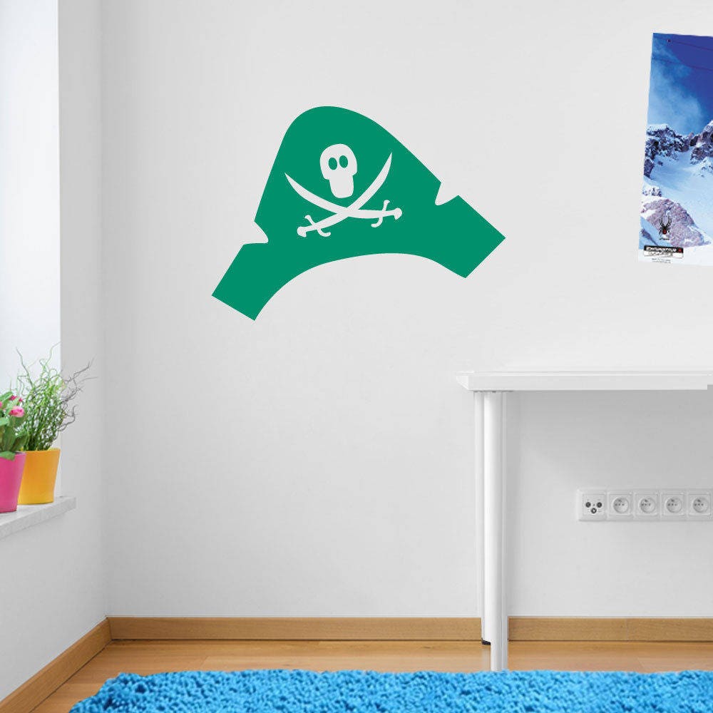 Pirate Hat Cap Pirate Treasure Stickers A51 - Etsy