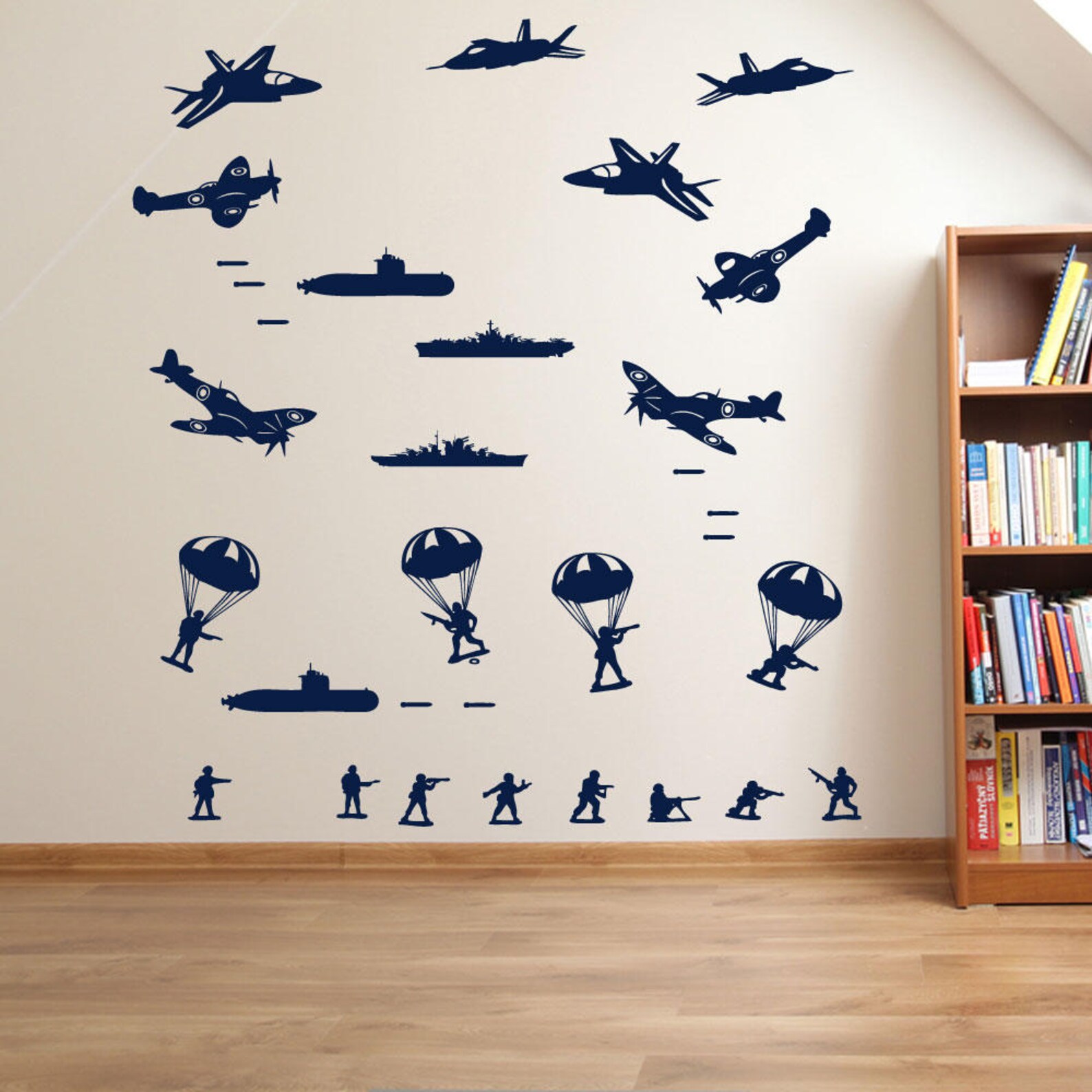 Military Soldiers Submarines RAF Wall Window Stickers Decals - Etsy