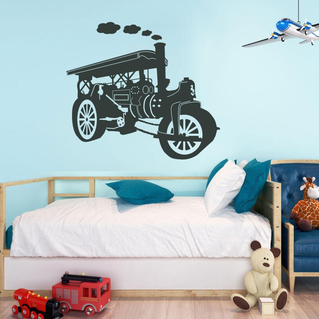 Steam Roller Engine Wall Sticker A86 - Etsy