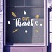Give Thanks Giving Window Chrome Stickers Double-sided Colour Shop ...