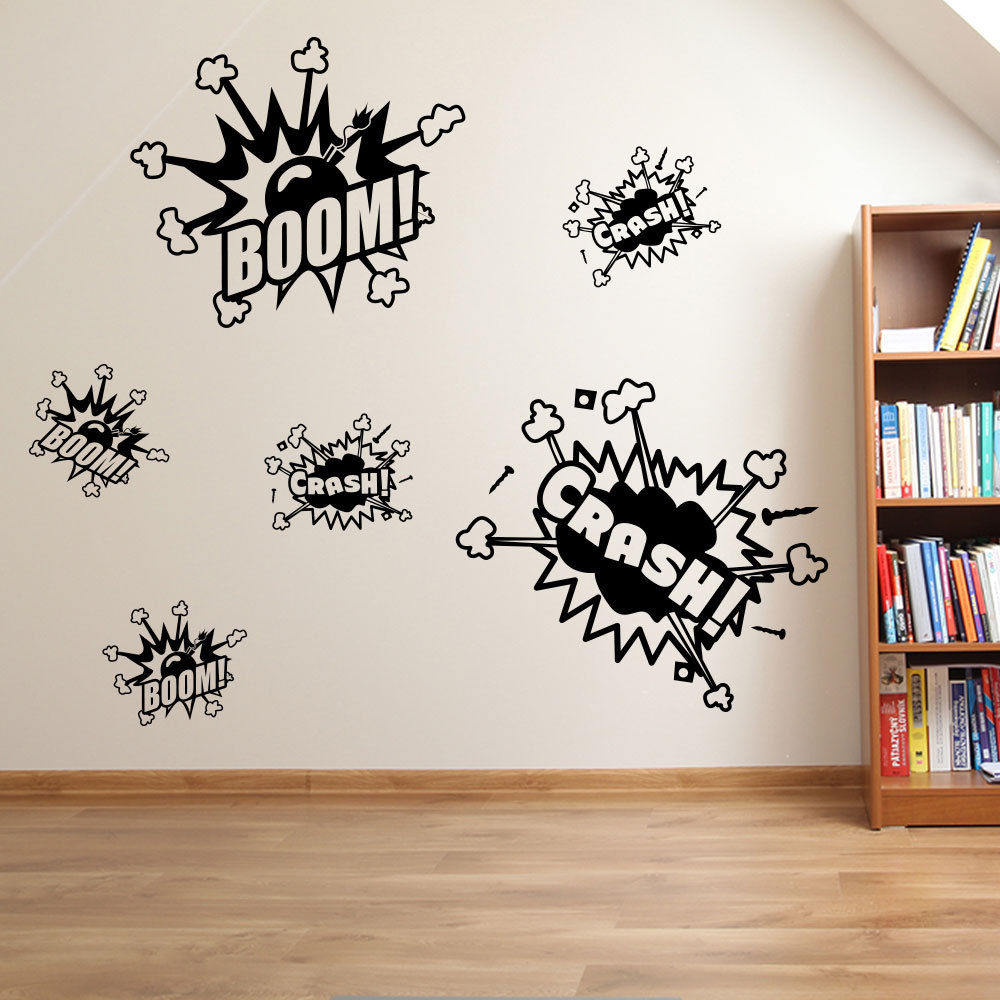 Bang Crash Bomb Explosion Stickers A21 | Etsy