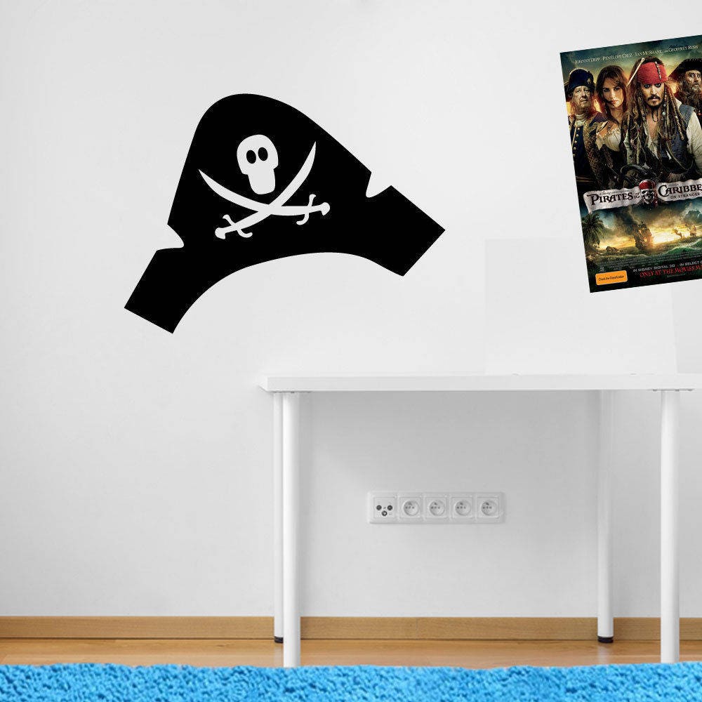 Pirate Hat Cap Pirate Treasure Stickers A51 | Etsy