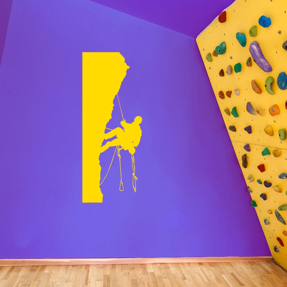 Climber Climbing Man Wall Window Stickers Decals Fun Kids | Etsy