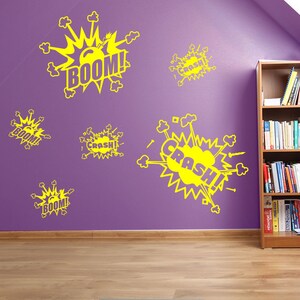 Bang Crash Bomb Explosion Stickers A21 - Etsy