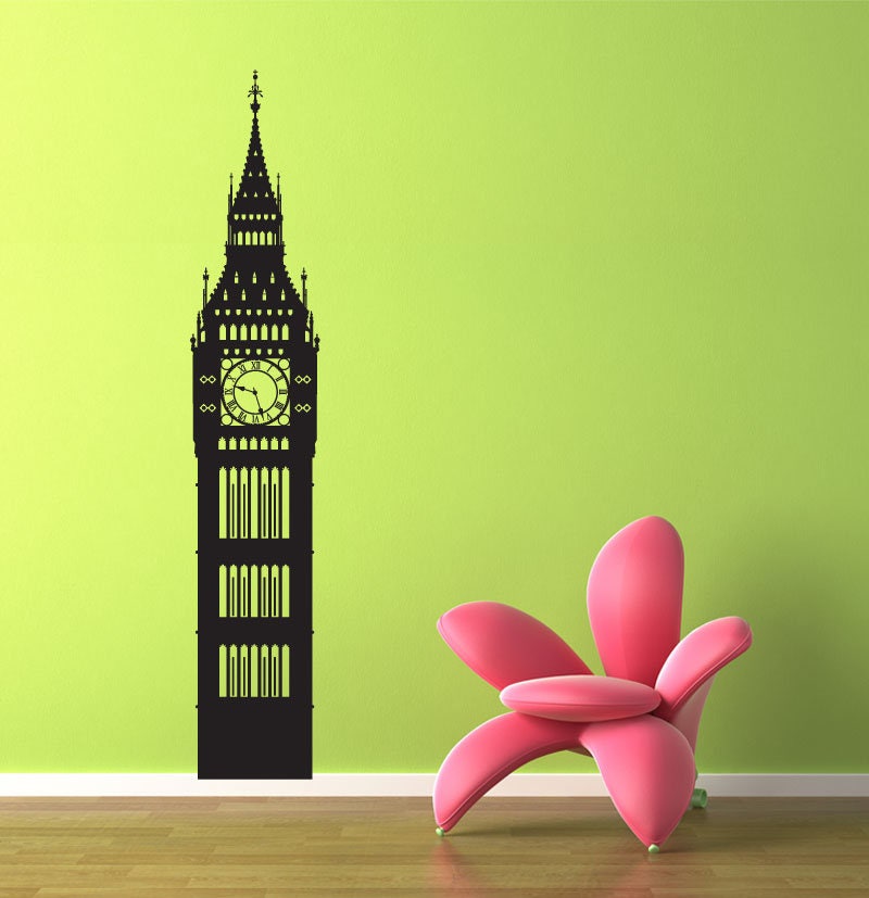 Big Ben London Wall Window Stickers Decals Vinyl Home Decor | Etsy