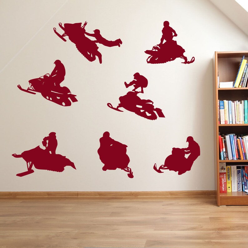 Skadoo Snowmobile Wall Stickers A60 - Etsy