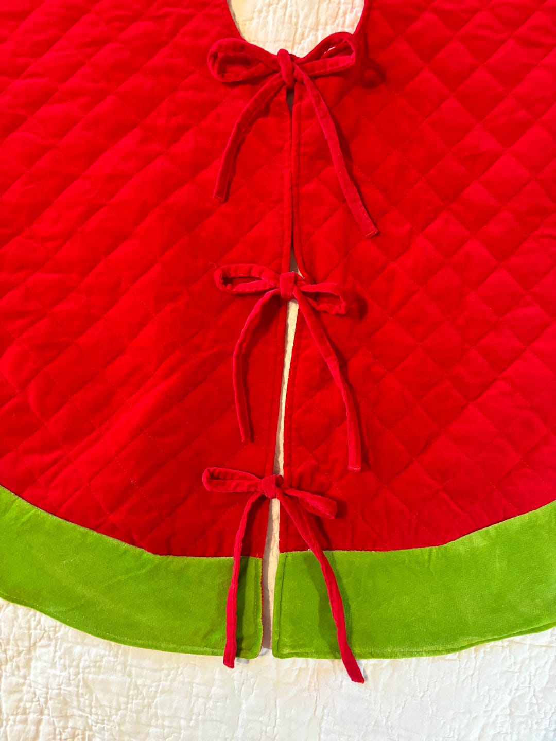 Grouch Velvet Tree Skirt Gingerbread Candy or Mouse Theme Christmas ...