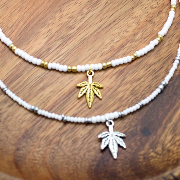 Pot Leaf Necklace - Etsy