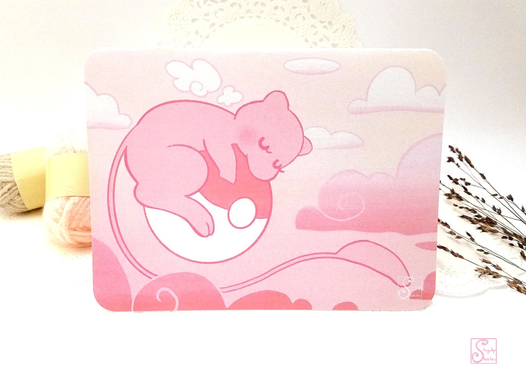 Sleepy Mew Pokemon New Baby Cards for Nerds - Etsy