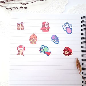 Mario - Hand-made Stickers for Nerds - Etsy