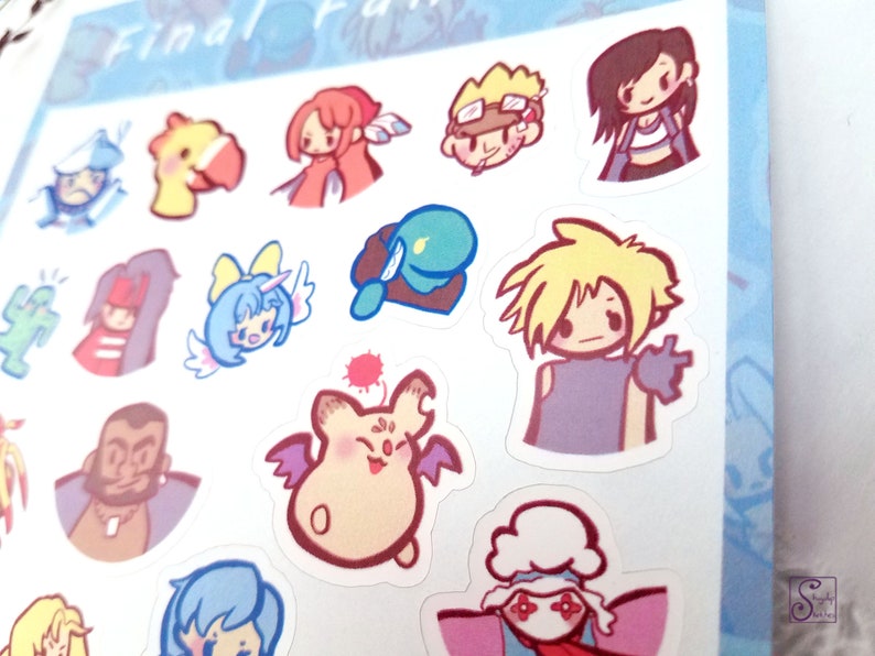 Final Fantasy - Hand-made Stickers for Nerds - Etsy