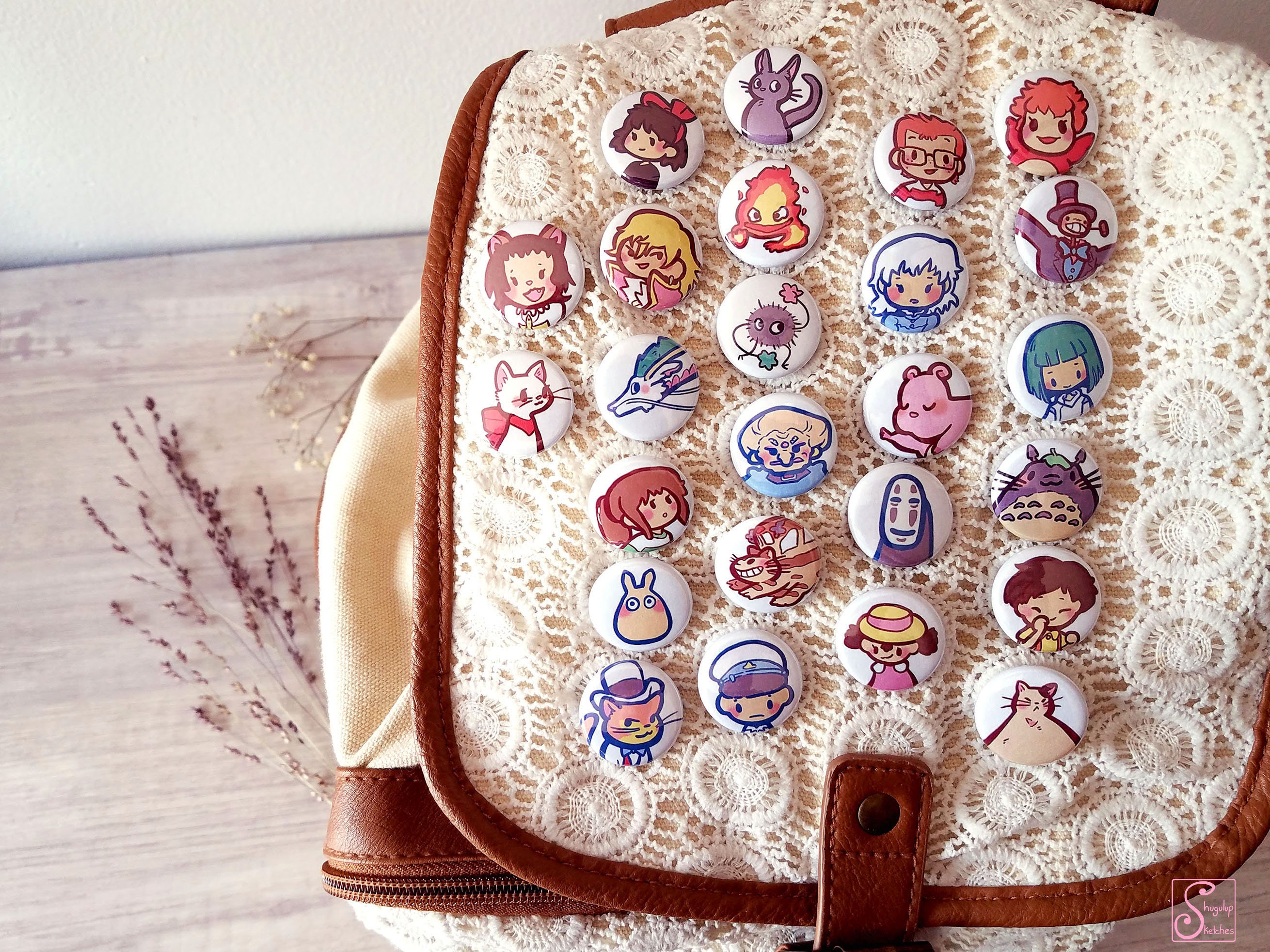 Magical Anime Advent Calendar Stuffers, Unique Daily Buttons! Handmade ...