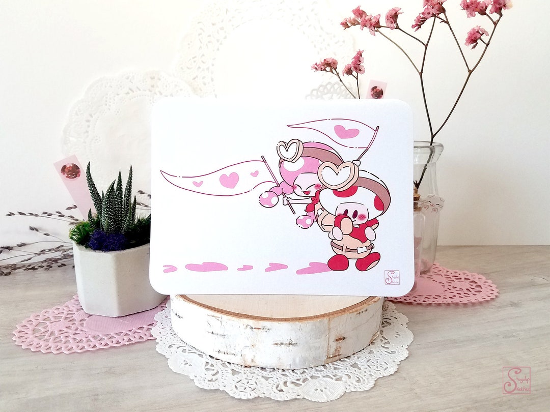 Together, Captain Toad Valentine's Day - Cards for Nerds - Etsy