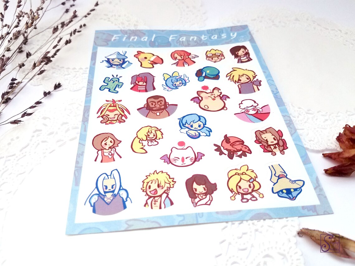 Final Fantasy Hand-made Stickers for Nerds - Etsy
