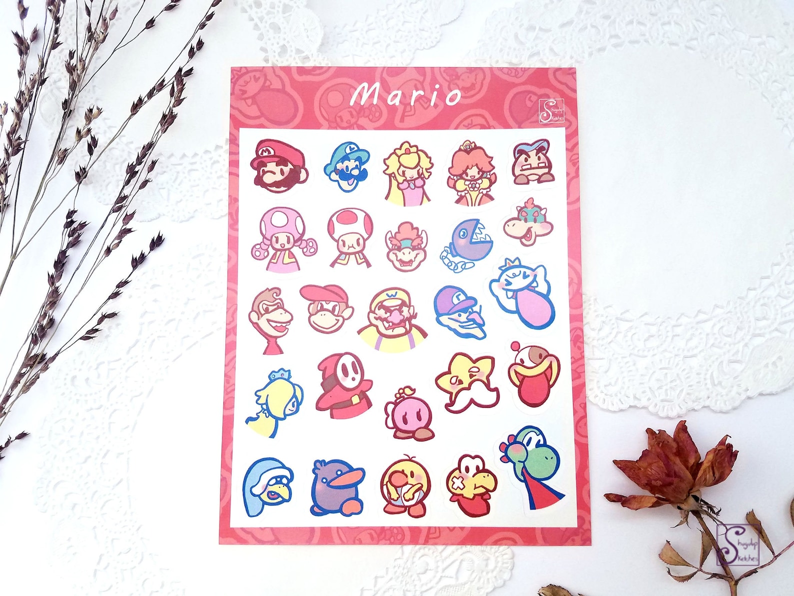 Mario - Hand-made Stickers for Nerds - Etsy