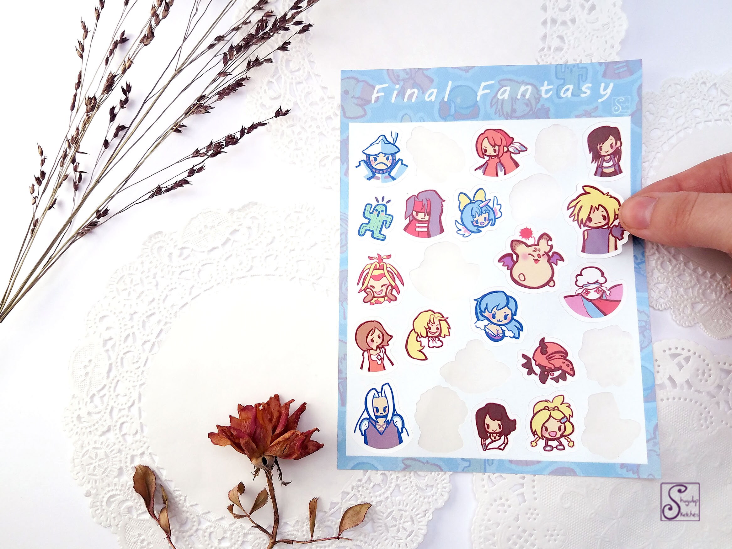 Final Fantasy - Hand-made Stickers for Nerds - Etsy