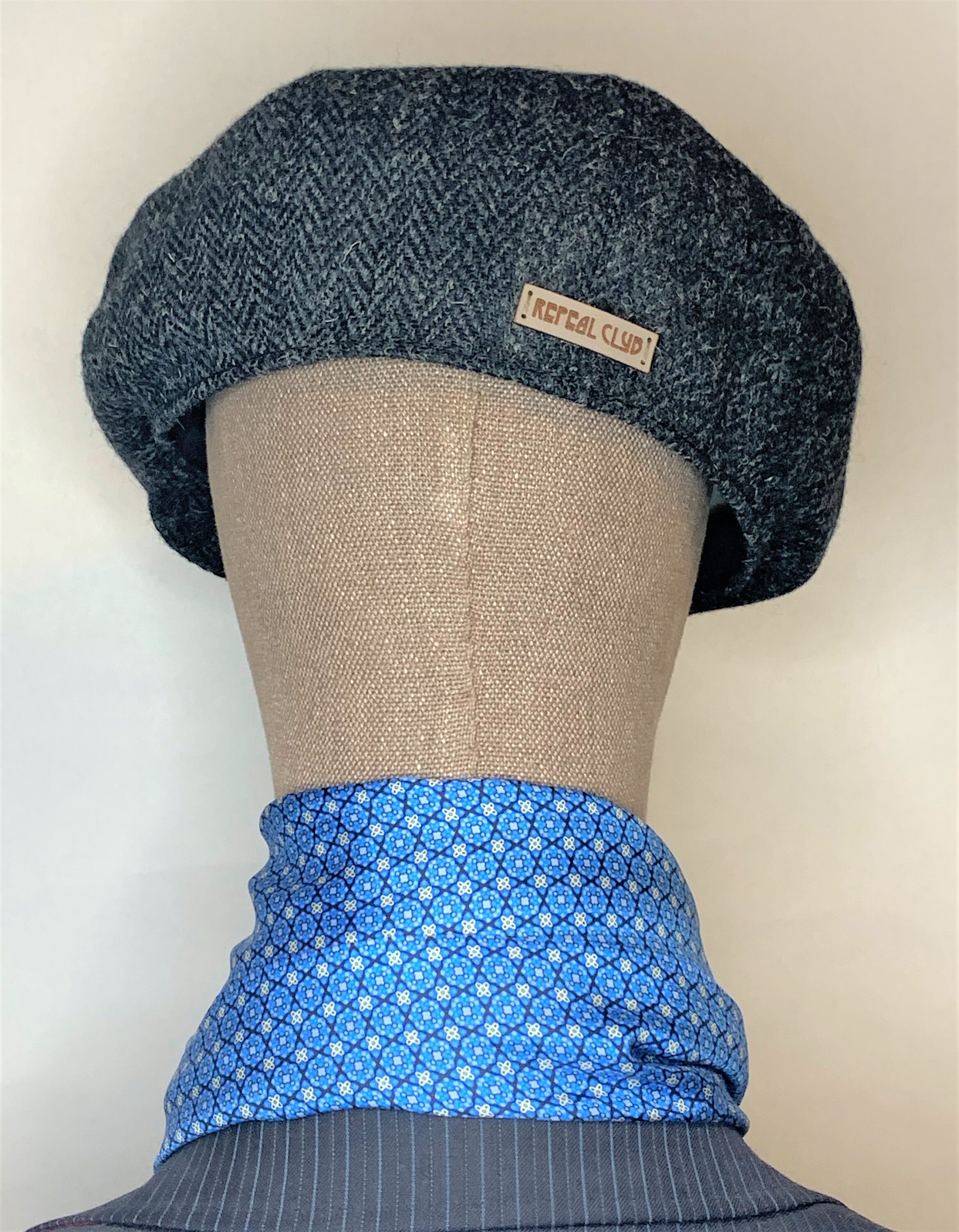 Indigo Harris Tweed, Belfast Newsboy Cap - Etsy