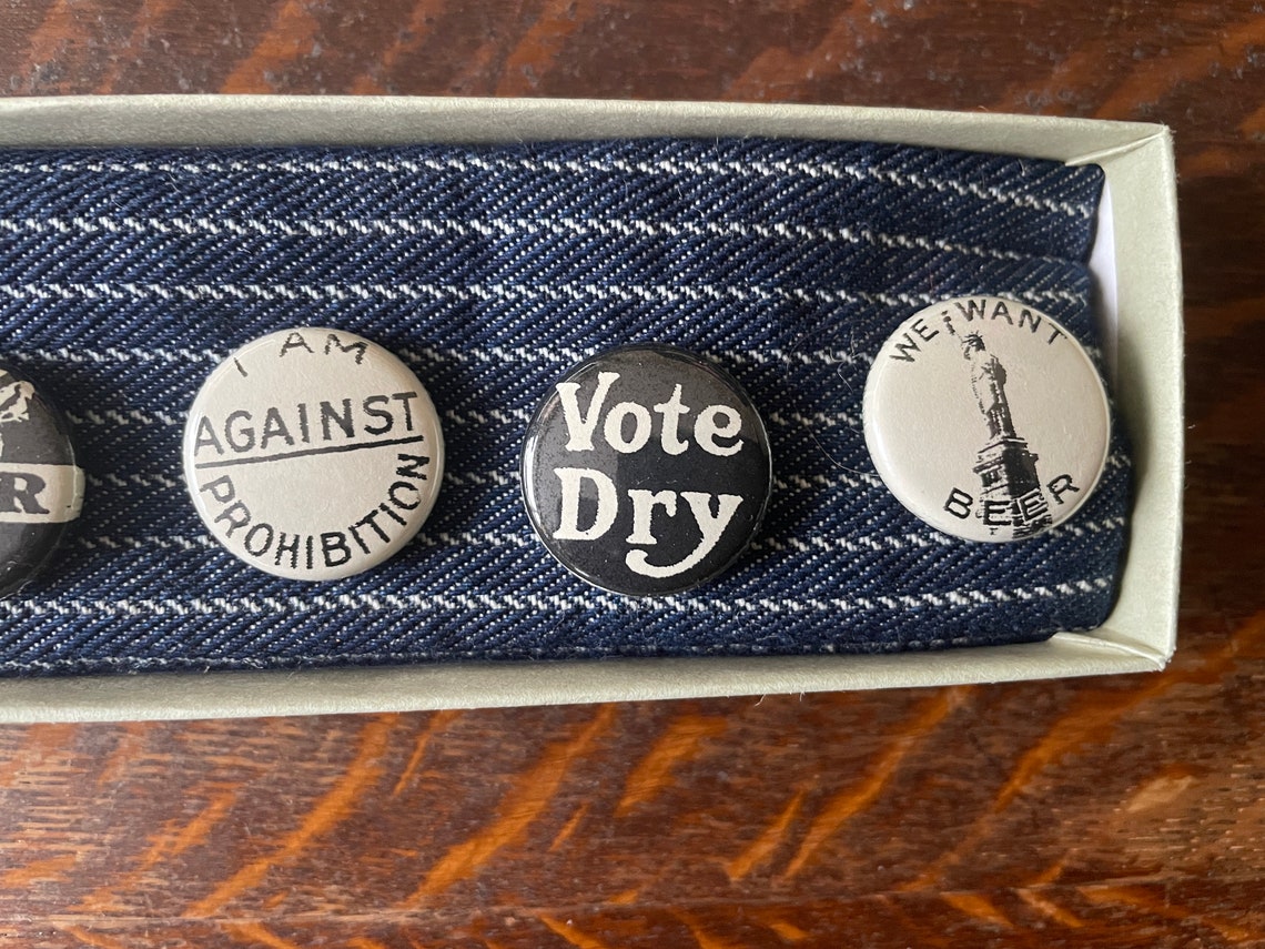 Prohibition Era Pins set of 6 - Etsy