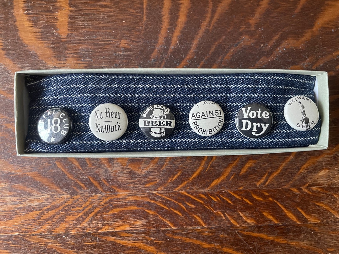 Prohibition Era Pins set of 6 - Etsy