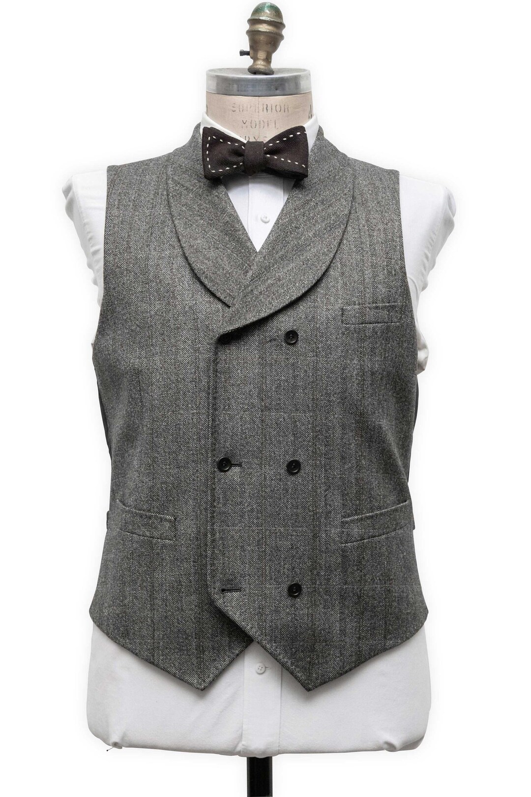 Wentworth Double-breasted Shawl Collar Vest (made-to-order) - Etsy