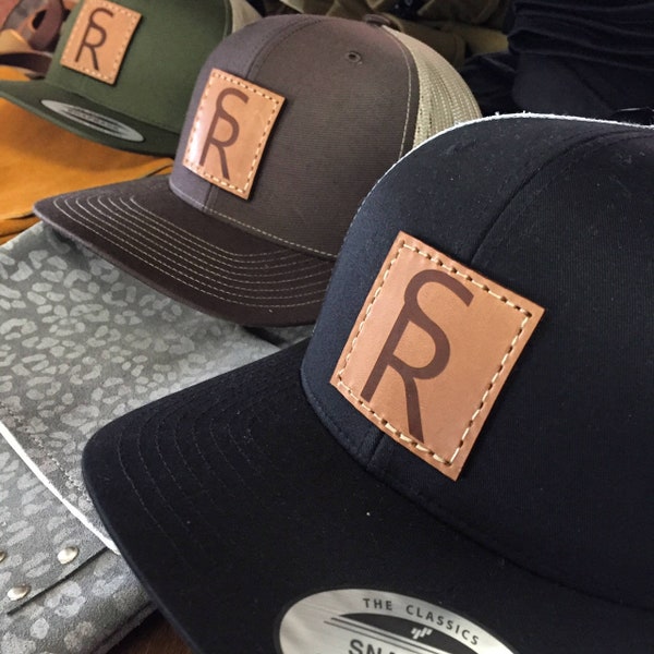 Leather Patch Hat - Etsy