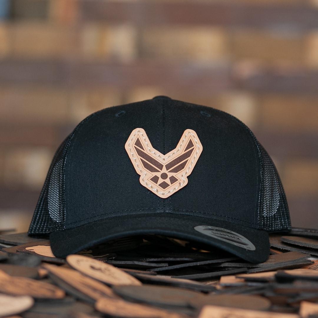 Officially Licensed US Air Force Symbol Only Leather Patch Hat - Etsy