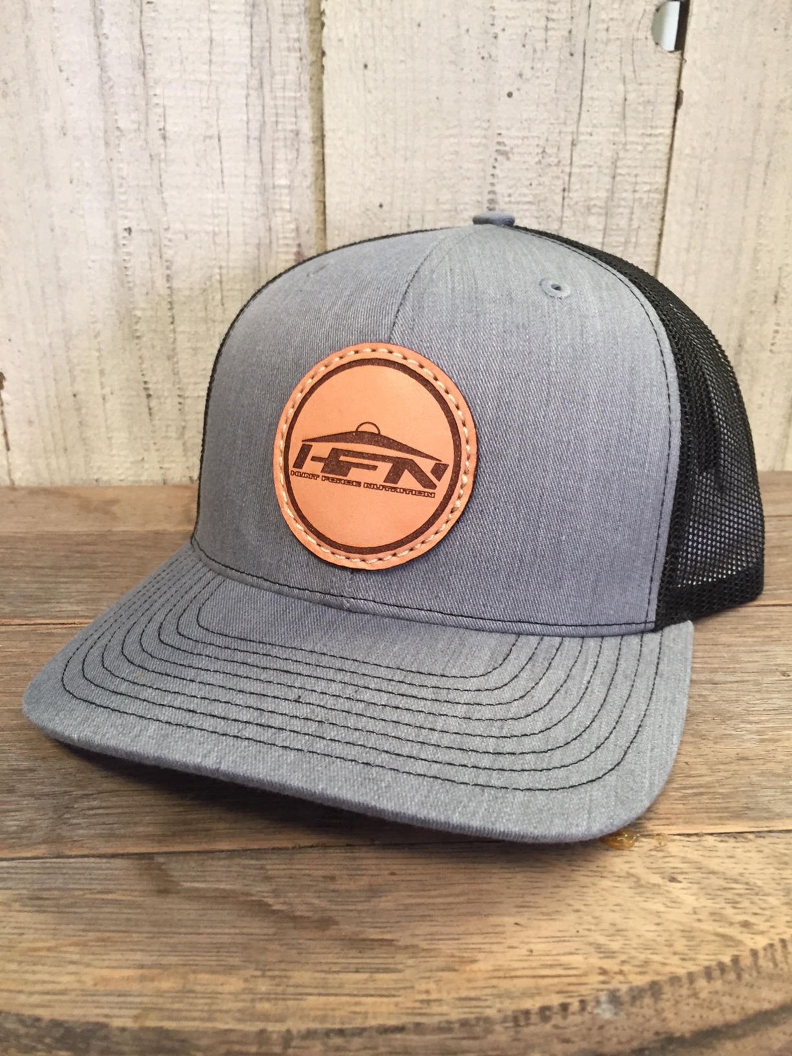 Custom Richardson 112 Leather Patch Hat Company Logo or - Etsy