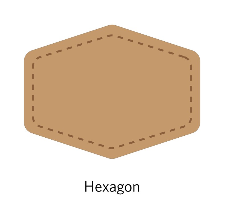 12 Custom Laser Etched Leather Patches Company Patches | Etsy