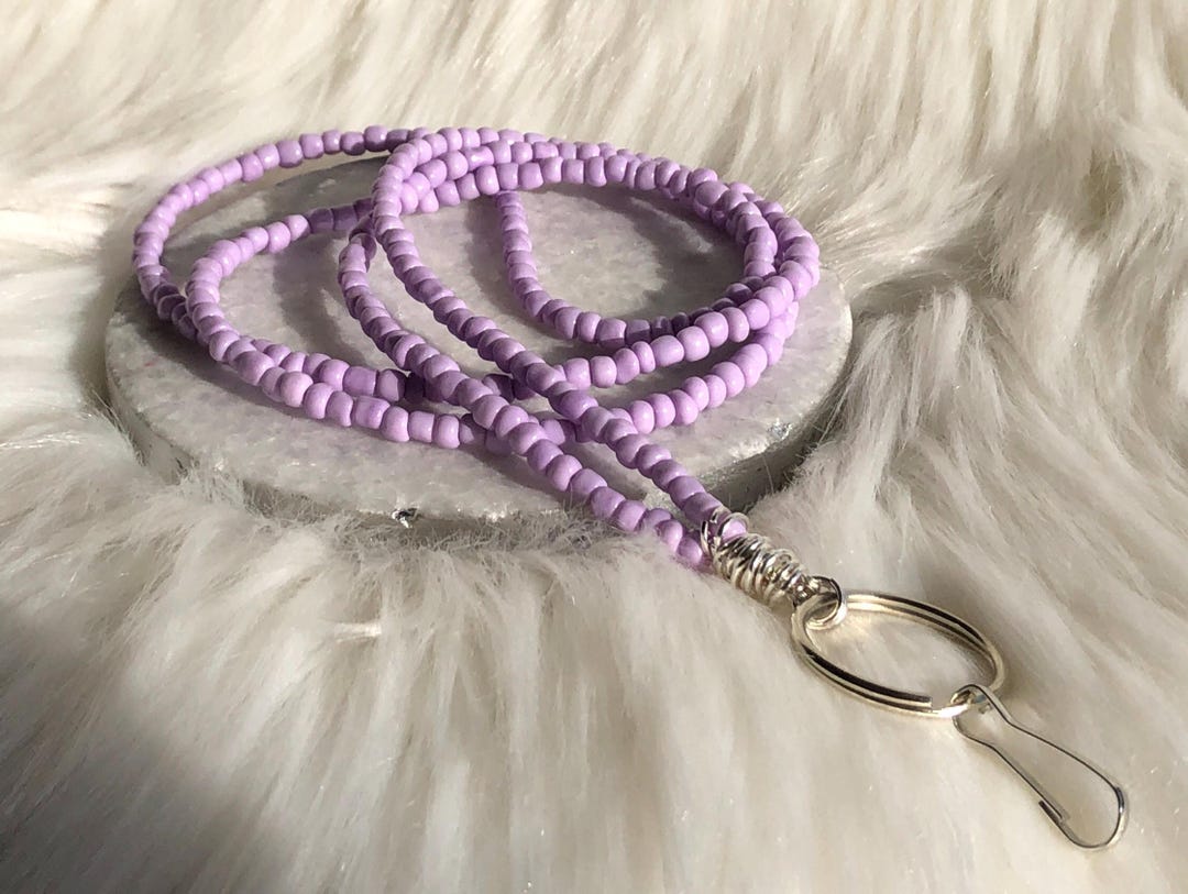 Lavender Lanyard With ID Holder, Purple Teacher Lanyard, Cruise ...