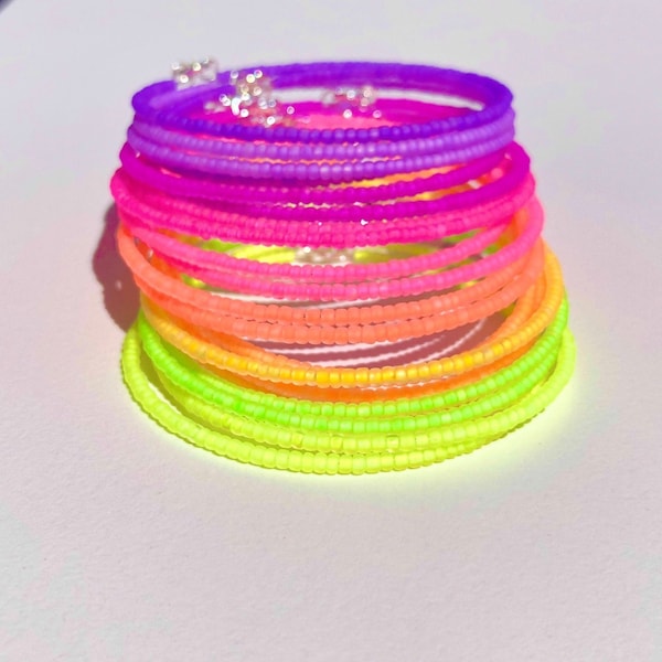 Neon Earrings - Etsy