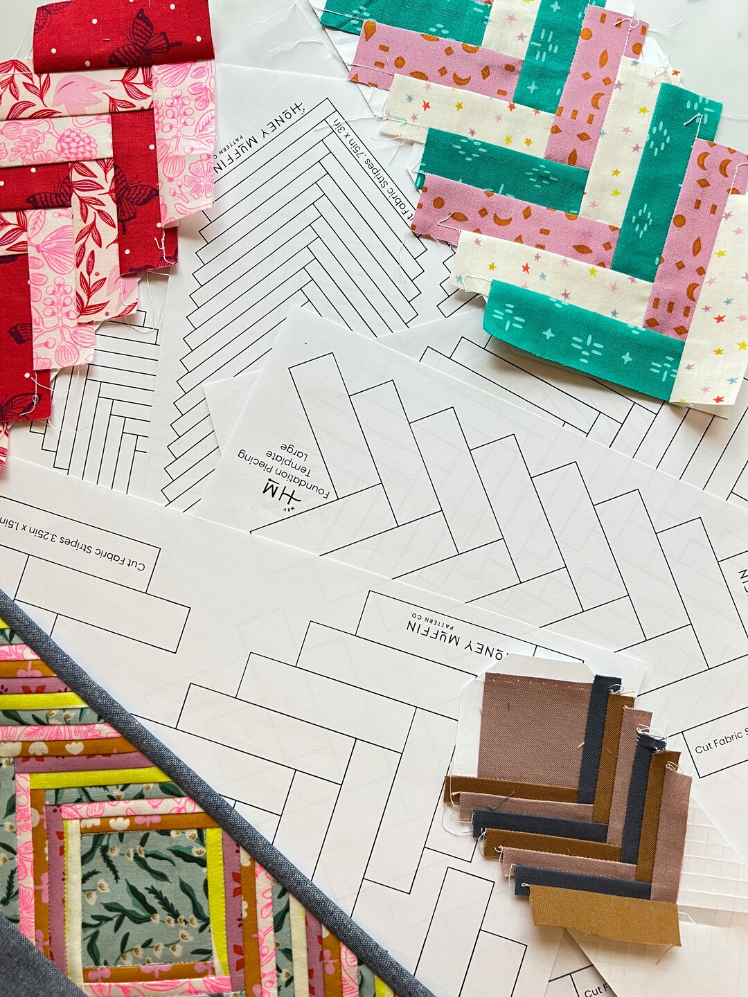 Quilt Braid Template Bundle Pattern PDF (all 5 Sizes) - Etsy