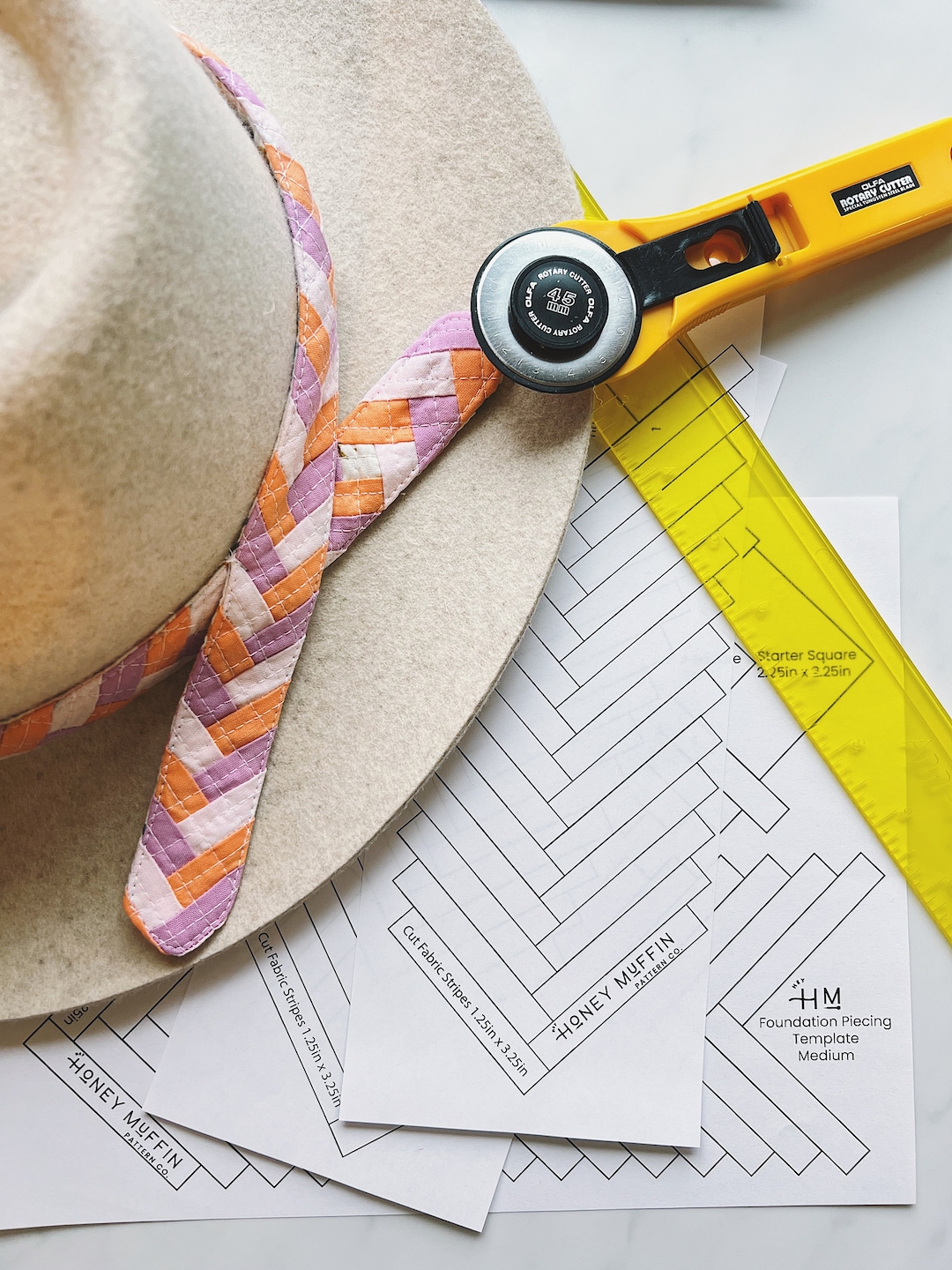 Quilt Braid Template (medium) Pattern PDF - Etsy