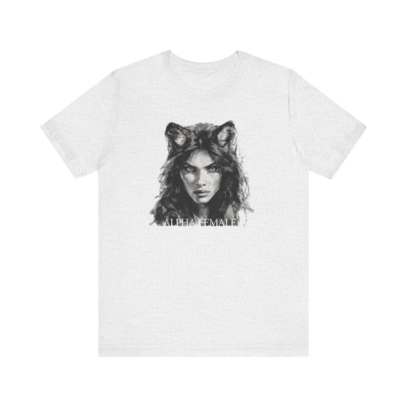 Alpha Female Femme Wolf Streetwear Clothing, Unisex Jersey Short Sleeve ...