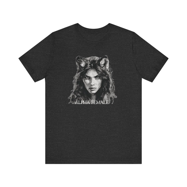Alpha Female Femme Wolf Streetwear Clothing, Unisex Jersey Short Sleeve ...