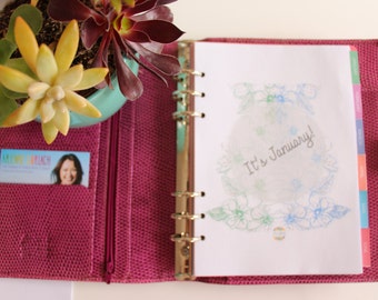 A5 Tabs PDF Printable January December Organizer Index Tab | Etsy