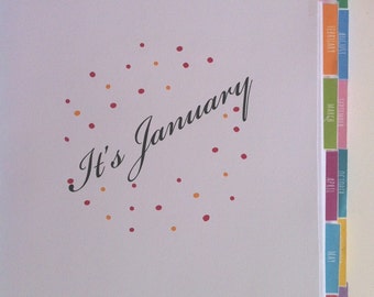 Personal Size - PDF Printable - January - December Organizer Index Tab ...