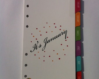 Printable Blank PLANNER FILE TABS Digital File Instant - Etsy