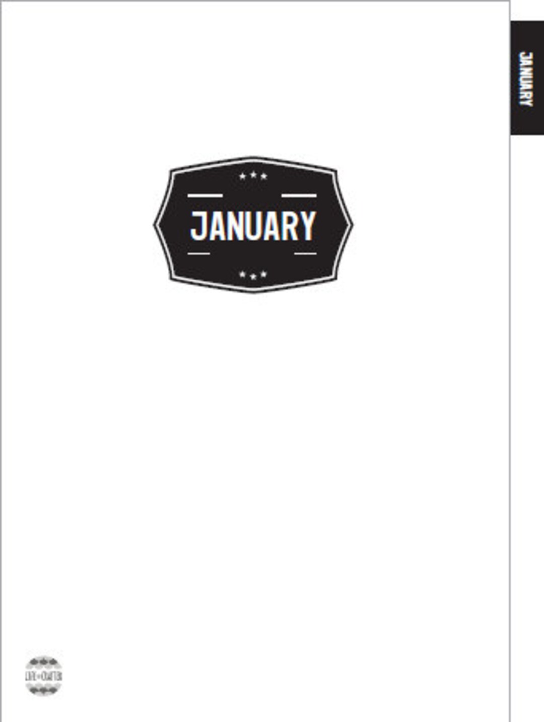 A5 - PDF Printable - January to December Index Divider Tabs for Filofax ...