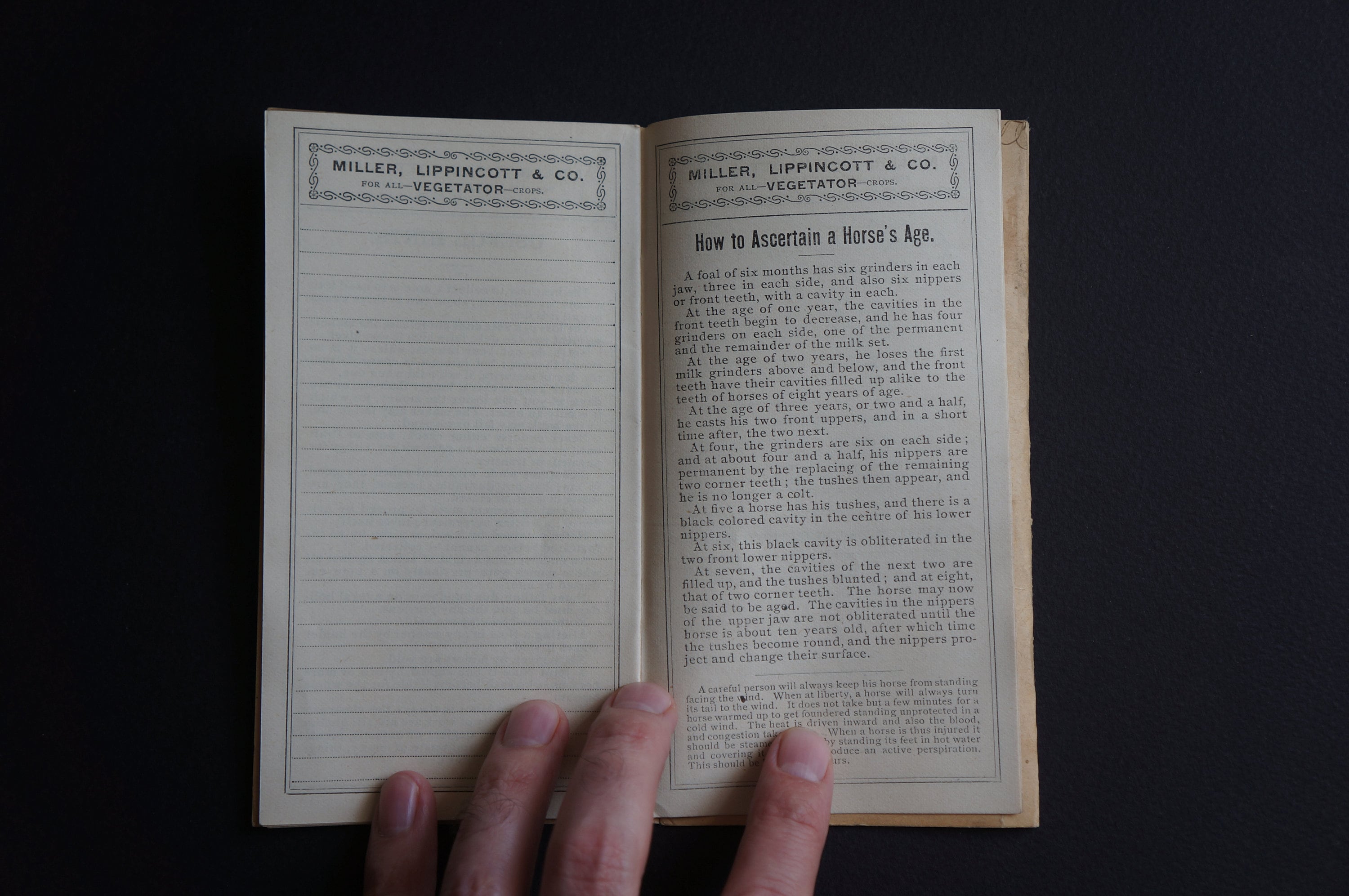 1880 Farmer Pocket Companion the Vegetator Vintage Folder Advertising ...