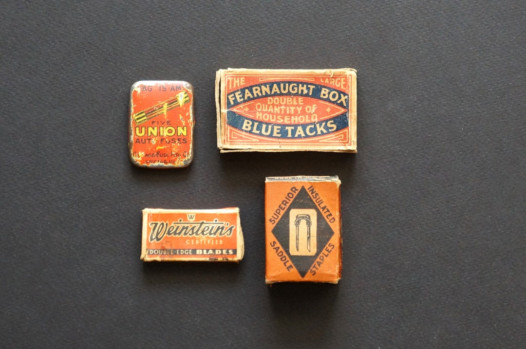 Small Collections of Vintage Cardboard Boxes Vintage Advertising - Etsy