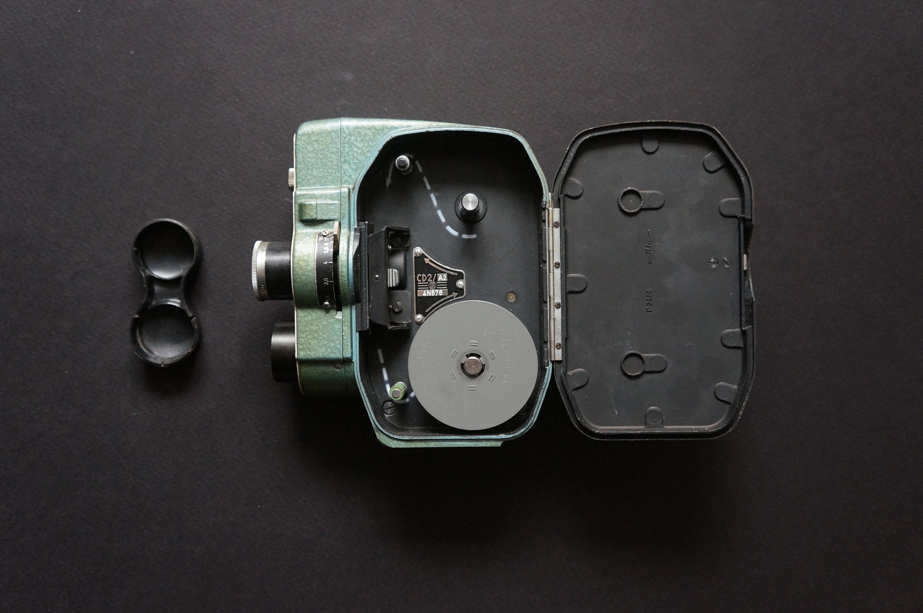 Vintage 1954 Bauer 88B Hammered Green 8mm Movie Camera GERMANY - Etsy