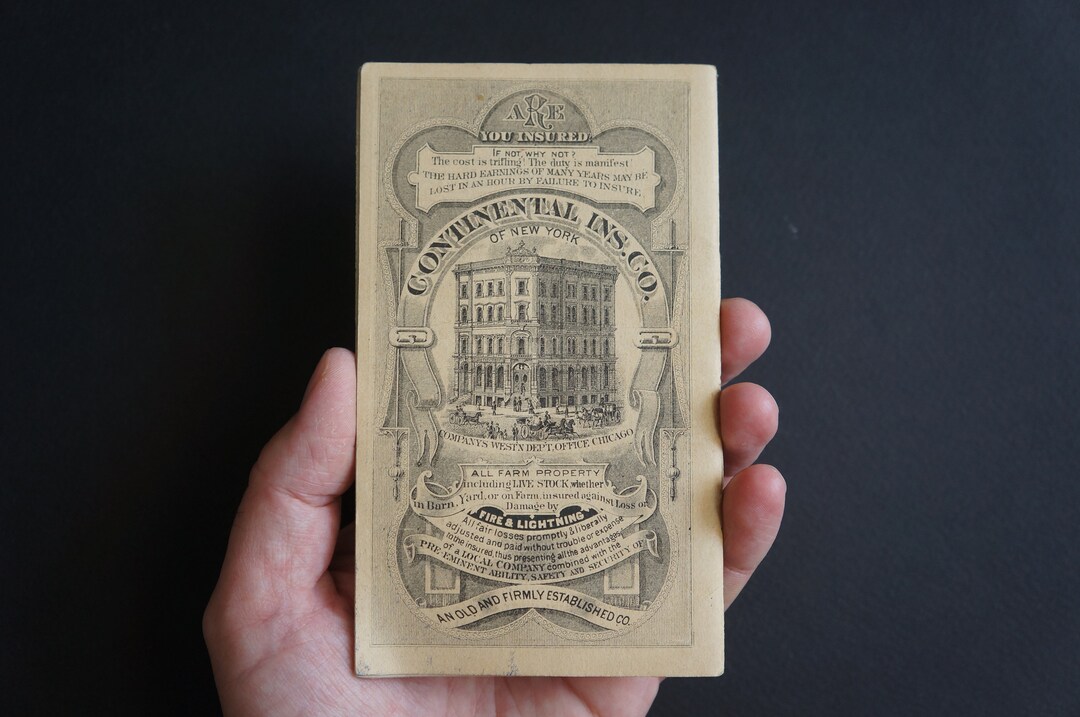 1877 Victorian Booklet Continental Insurance Company Vintage ...